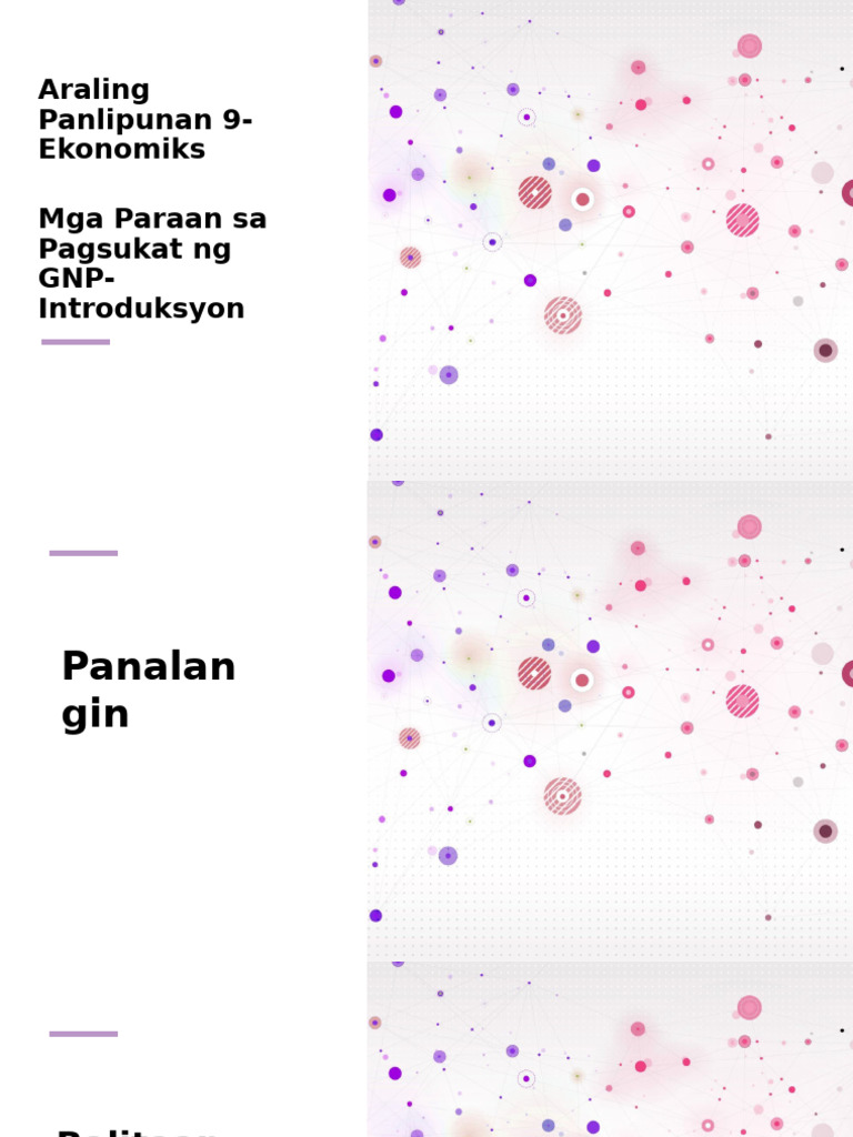 Mga Paraan Sa Pagsukat NG GNP o GNI Introduksyon | PDF