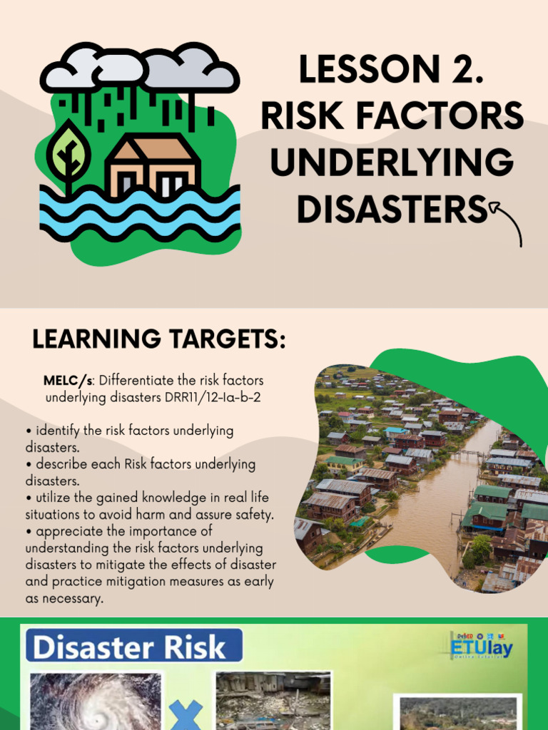 Q3.lesson 2. Risk Factors Underlying Disasters | PDF