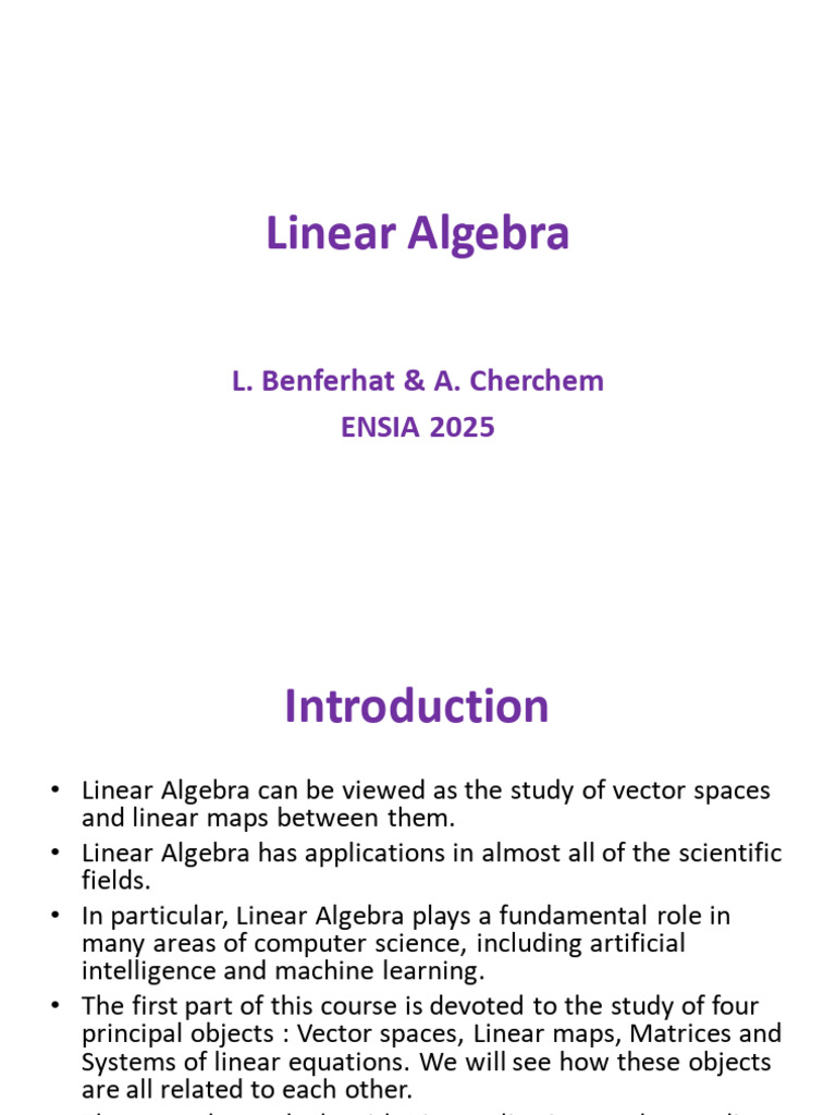 Vector Spaces, First Part | PDF | Linear Algebra | Linear Map