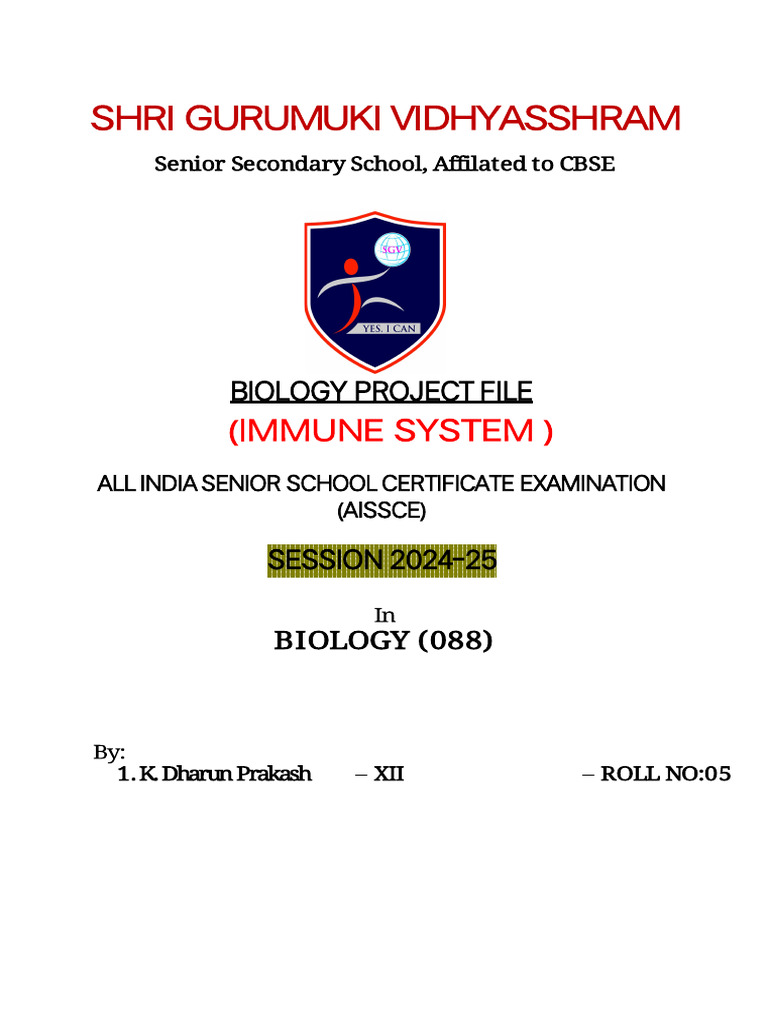 Bio Front Page Final | PDF