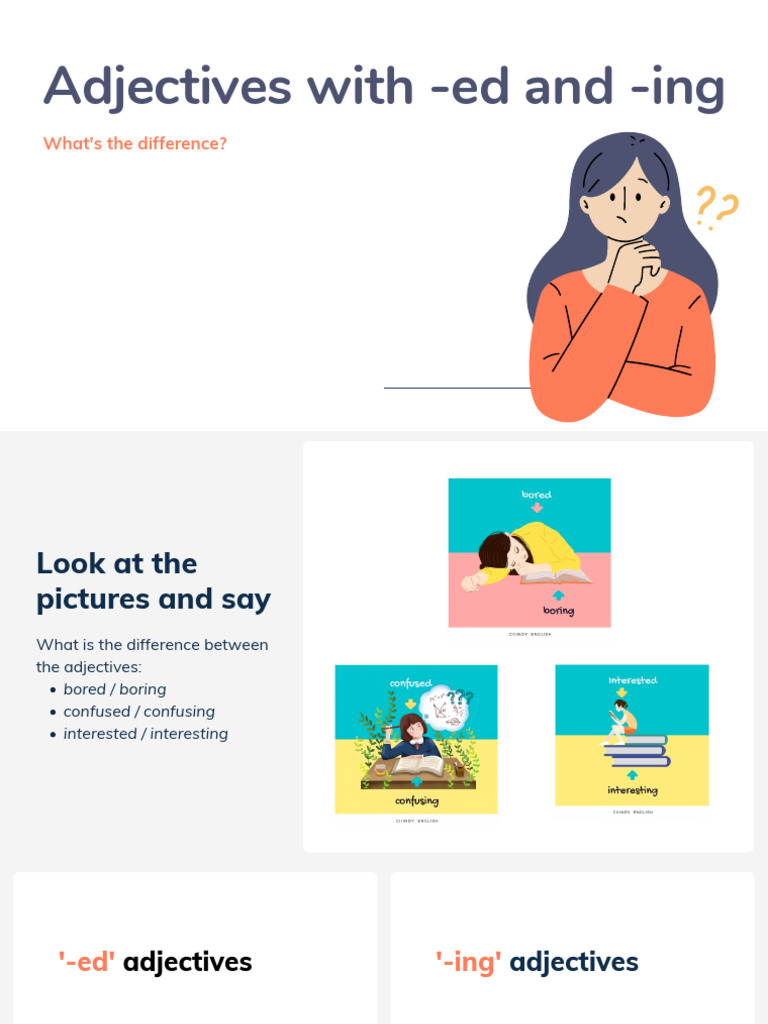 Adjectives With - Ed & - Ing | PDF