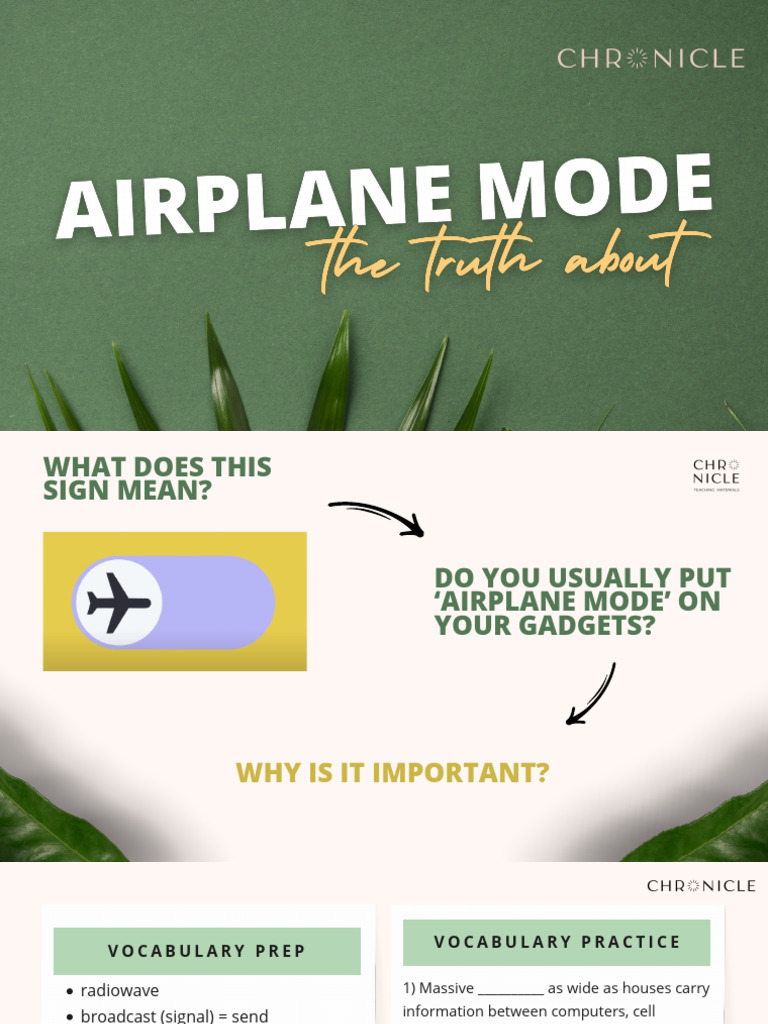 Understanding Airplane Mode Benefits | PDF