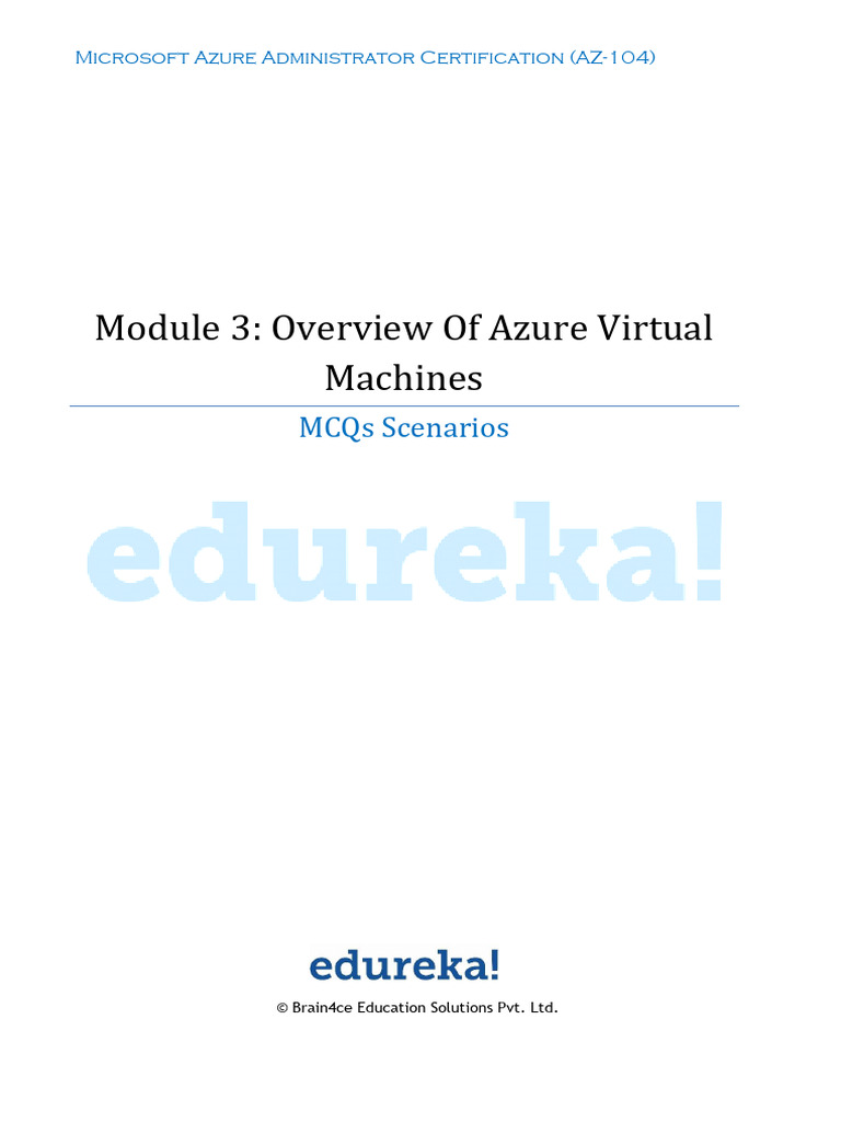 1202 m3 MCQ Scenarios v1 0kx H1xyb9w | PDF | Virtual Machine | Information Technology