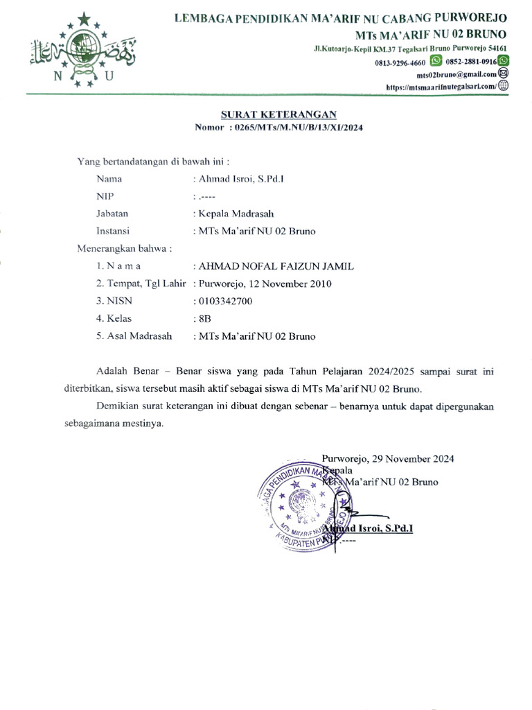 Ahmad Nofal Faizun Jamil | PDF