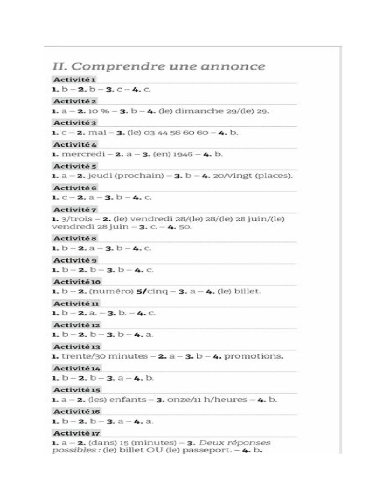 Partie 2 - Modèle de Réponse | PDF