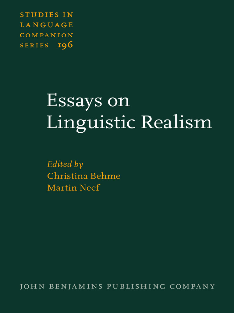 Essays on Linguistic Realism | PDF | Ontology | Empirical Evidence