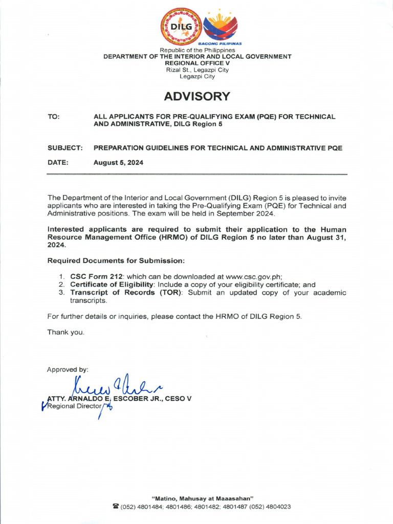 ADVISORY PQE Exam | PDF