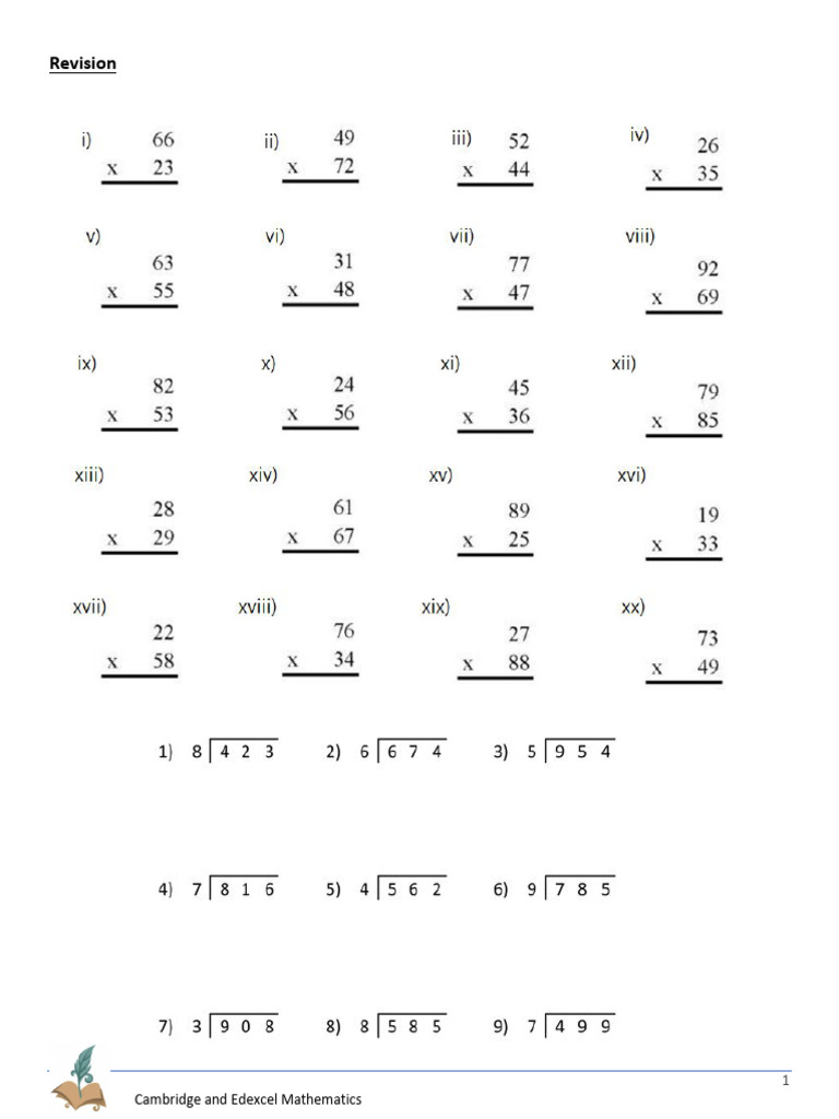 2 Step Multiplication | PDF