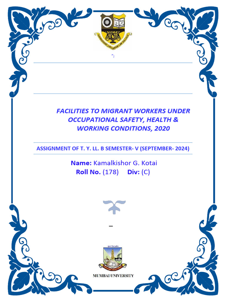 Labor Law & Industrial Relations | PDF | Human Migration | Migrant Worker