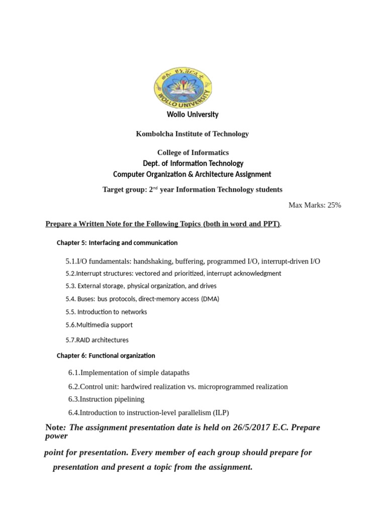 COA Assignment(1) | PDF