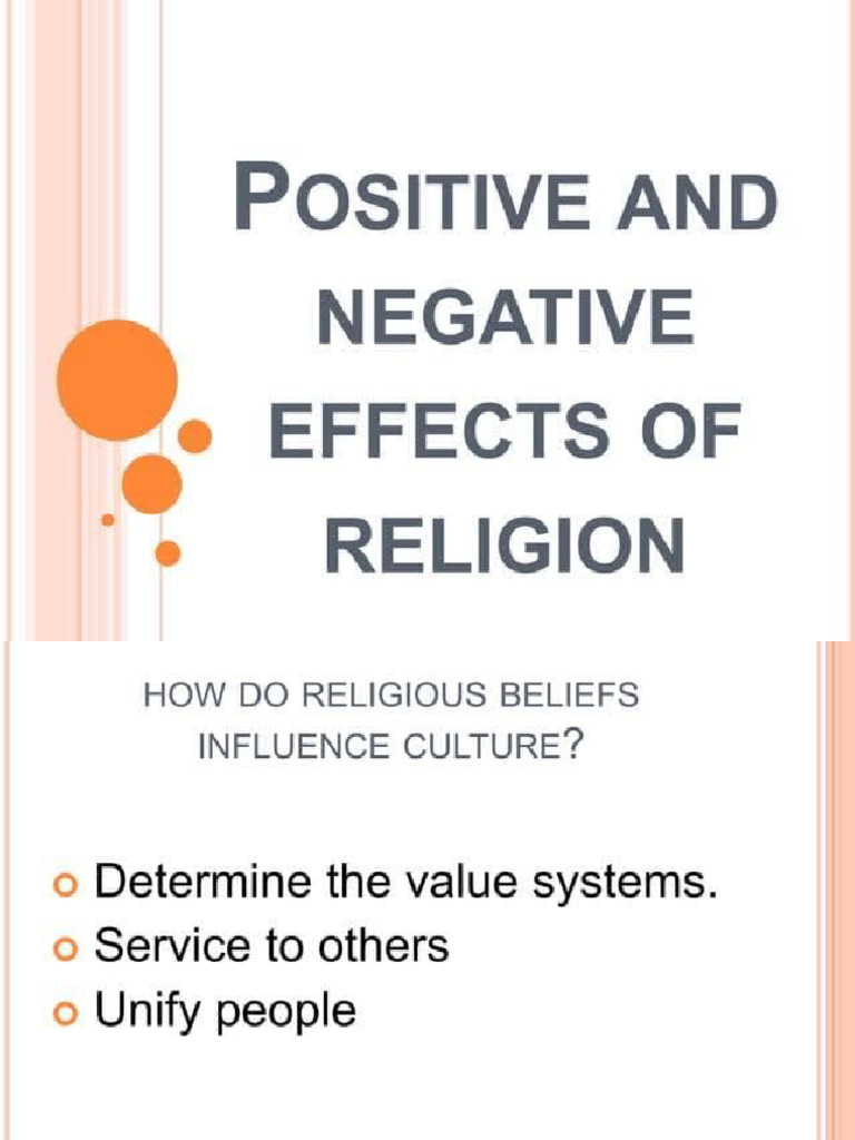 Lesson 4 Positive and Negative Effectso of Religion | PDF