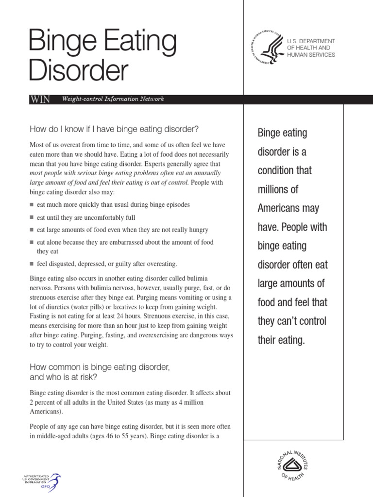 Govpub He20 Purl LPS78090 | PDF | Obesity | Eating Disorder
