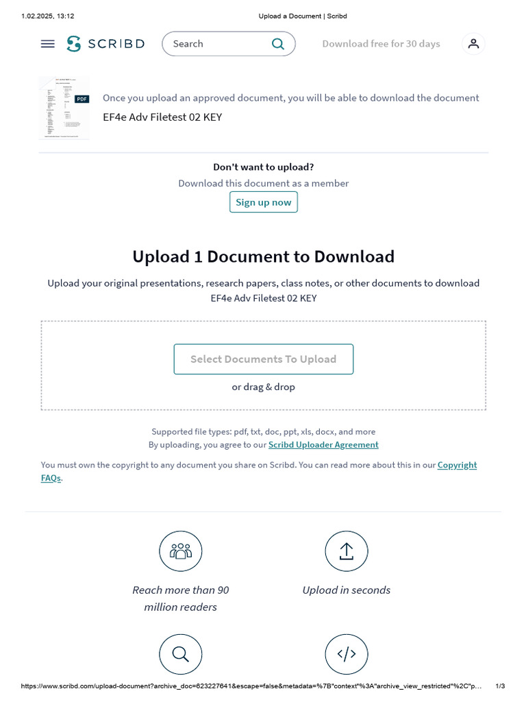 Upload a Document _ Scribd | PDF | Scribd | Online Services