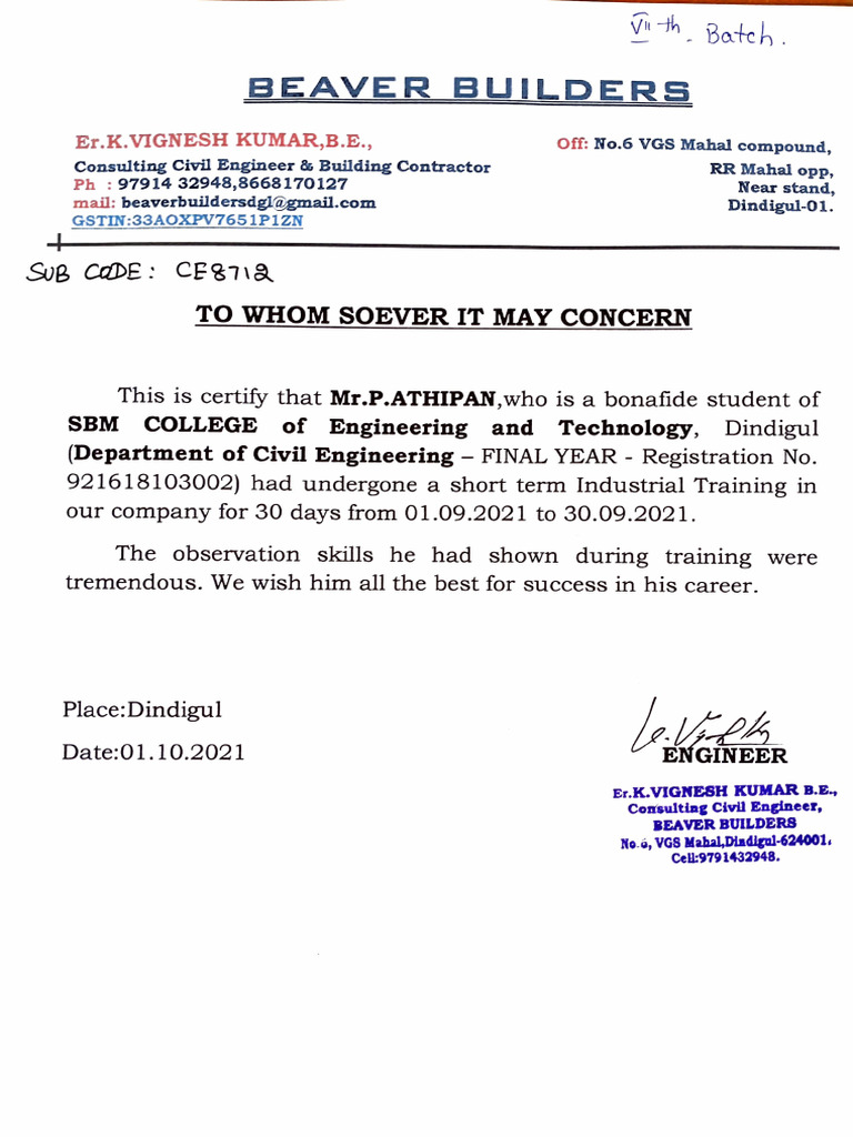 Beaver Builders: SUB CDE:CE871a | PDF