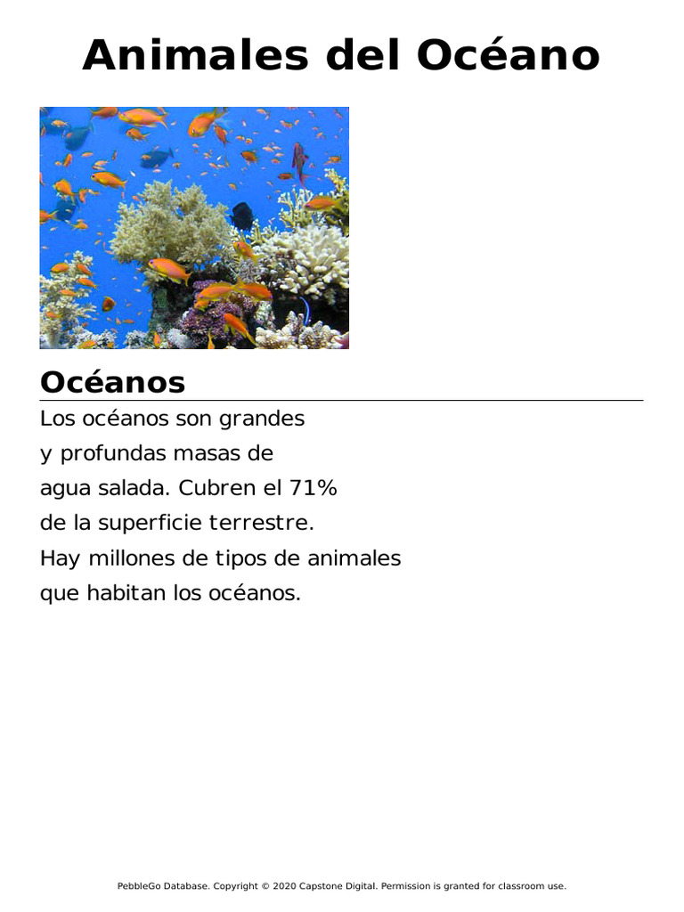 Ocean Spanish | PDF