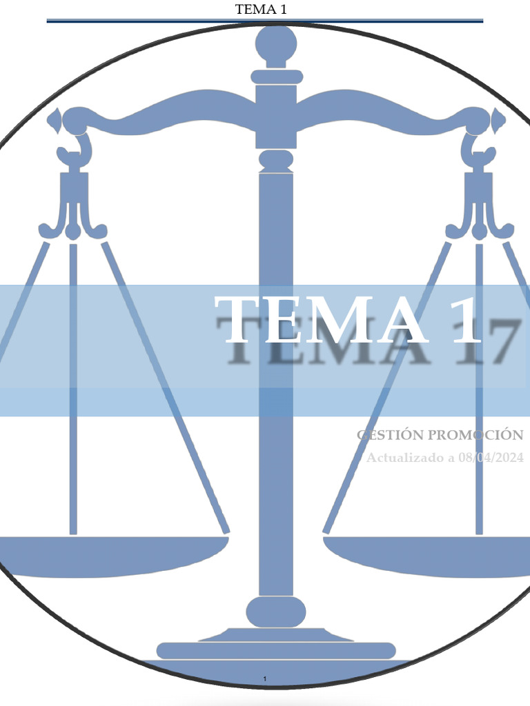 Tema 1 Gesti Promoc 24 | PDF | Ley procesal | Jurisdicción