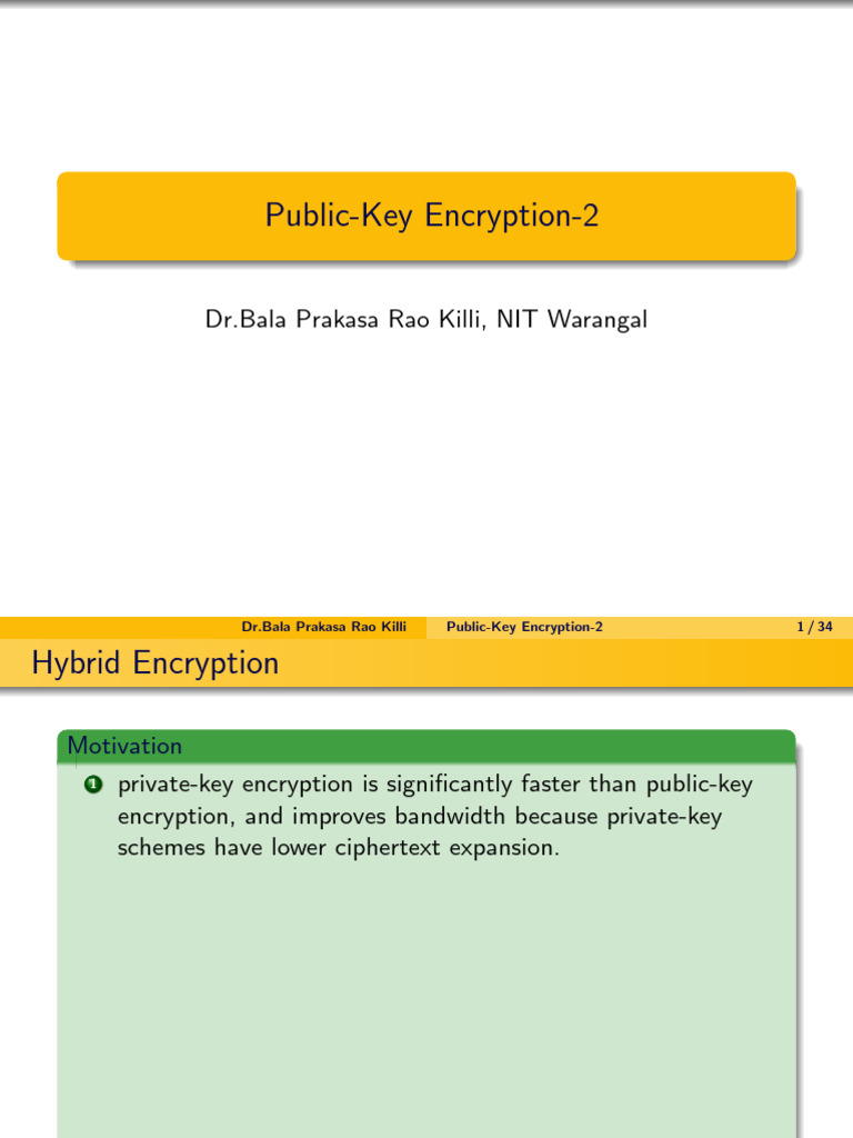 Public Key Encryption-2 | PDF | Public Key Cryptography | Cryptography