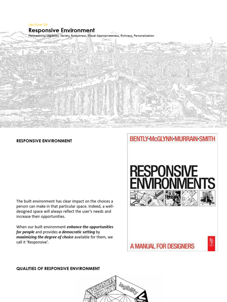 Responsive Environment Design Guide | PDF | Senses | Cognitive Science