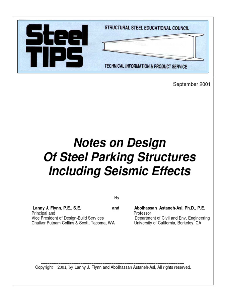 Notes On Design of Steel Parking Structures | PDF | Concrete | Civil ...