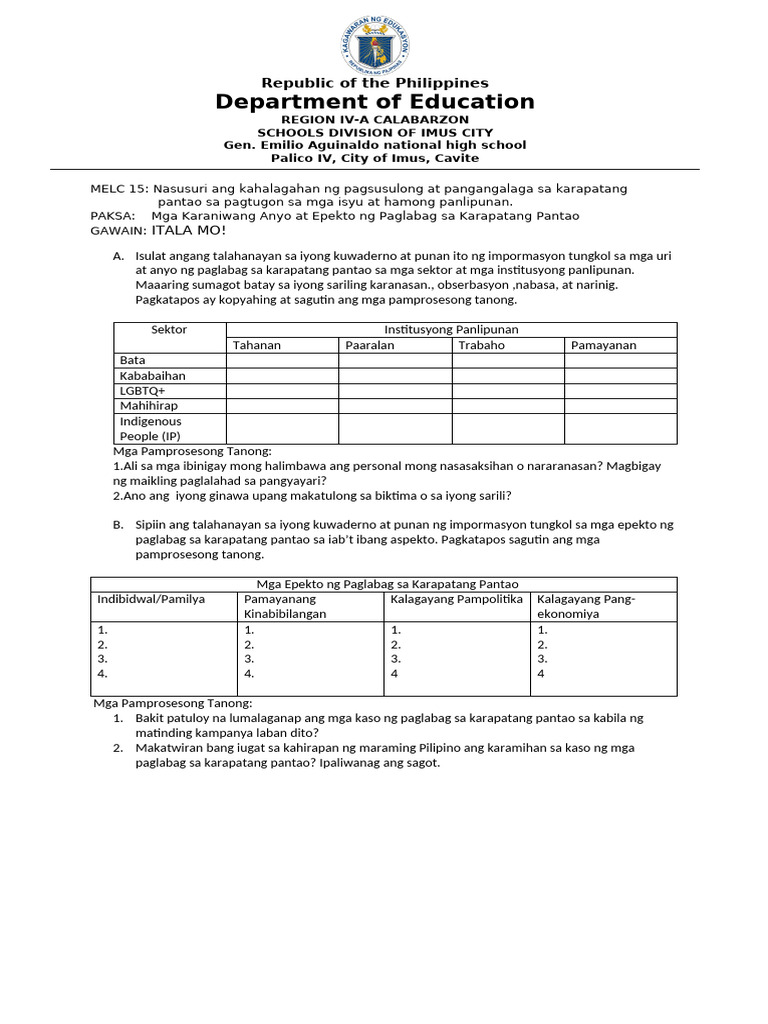 Gawain BLG 4 DL Day 4 | PDF