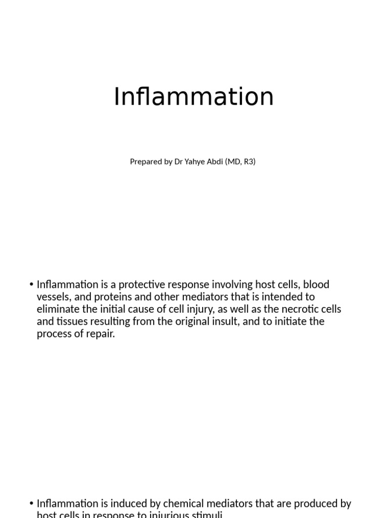 Inflammation - Lecture | PDF | Inflammation | Macrophage