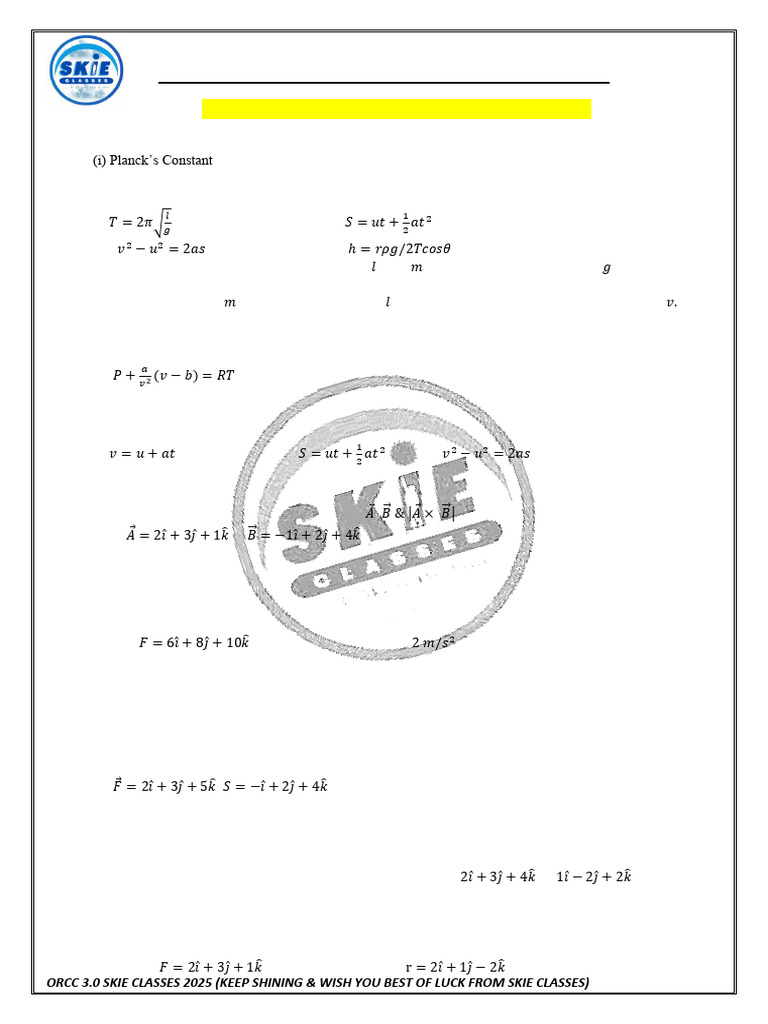 11th Physics Important Questions | PDF | Force | Angular Momentum