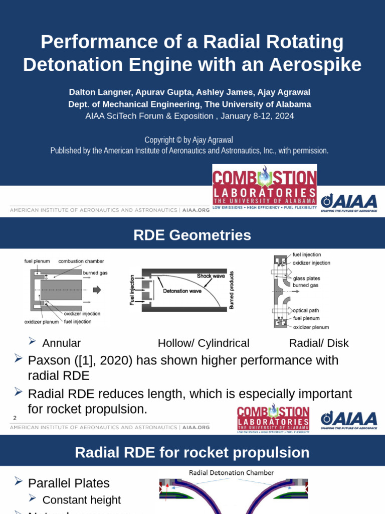 Presentation Performance of A Radial Rotating Detonation Engine With An ...