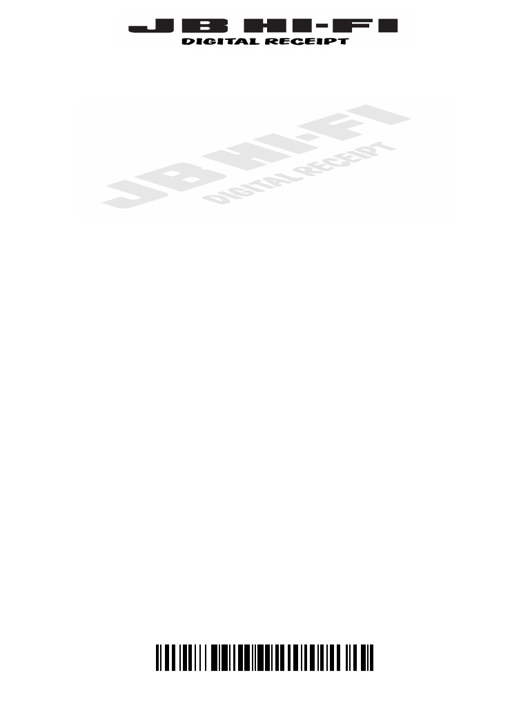 JB Hi-Fi Melbourne Central Invoice | PDF