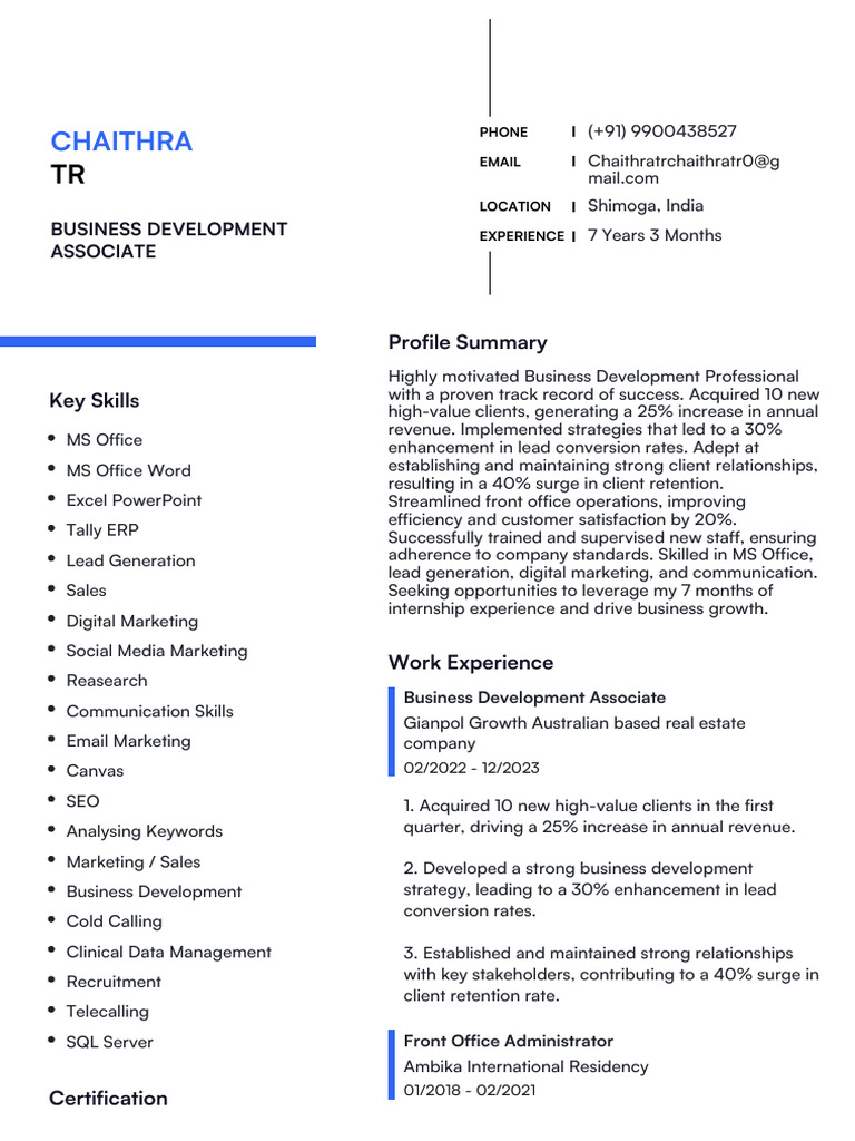 naukari cv | PDF | Marketing | Business