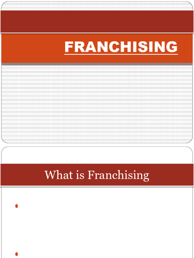 franchising | PDF | Franchising | Private Law