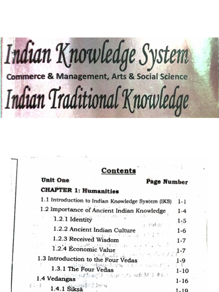 Indian Knowledge System - 20250101 | PDF