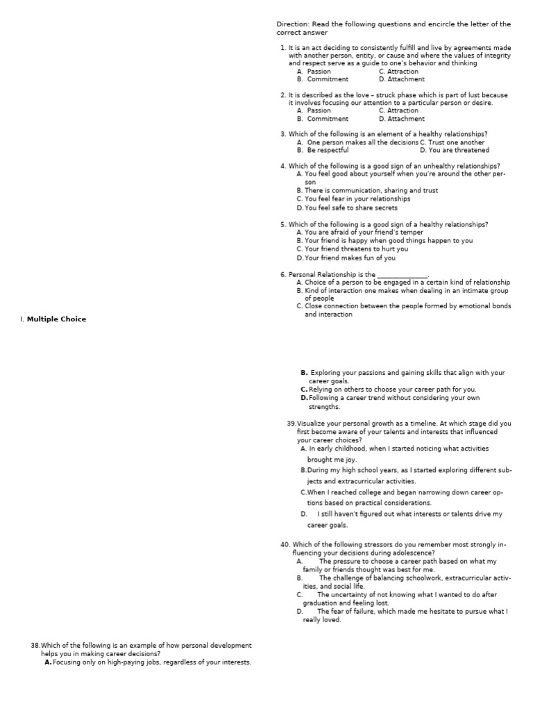 Reviewer Finalterm Exam Perdev 11 | PDF | Intimate Relationships | Social Psychology