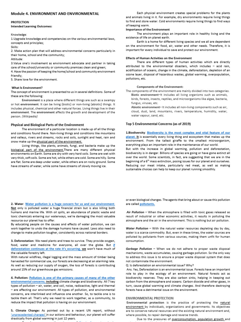 envi | PDF | Natural Environment | Climate Change