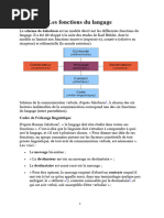 Les fonctions du langage selon Jakobson | PDF | la communication