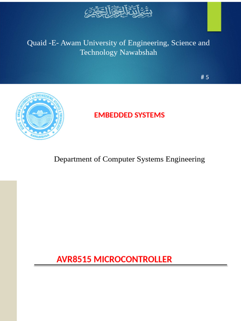 lec-5-avr | PDF | Microcontroller | Computer Science