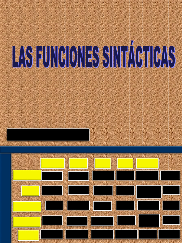 Funciones Sintácticas y Sintagmas | PDF