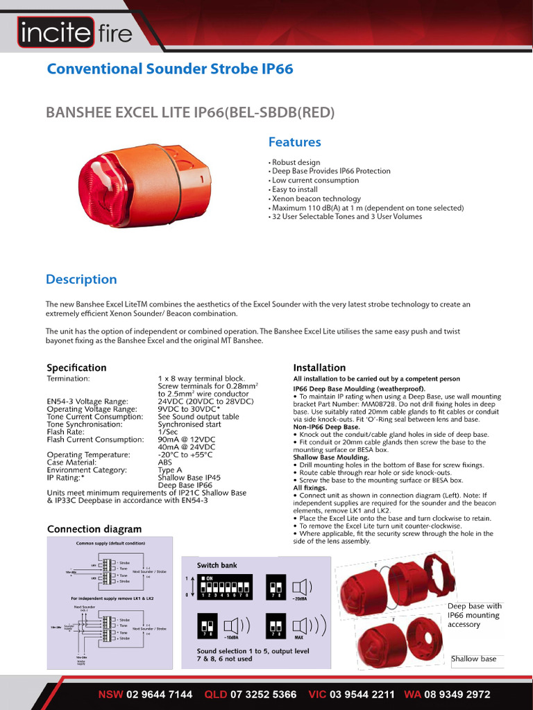BEL-SBDB(RED) Data Sheet | PDF