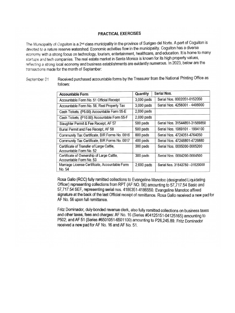 Training Exercise | PDF