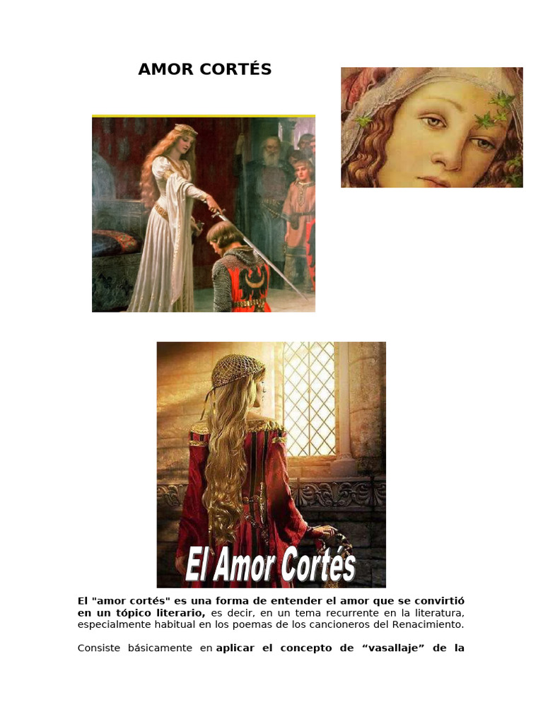 El concepto de amor cortés | PDF