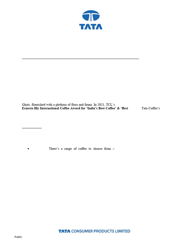 Tata Coffee Vending Machine Proposal - Auma Solutions | PDF | Drink ...