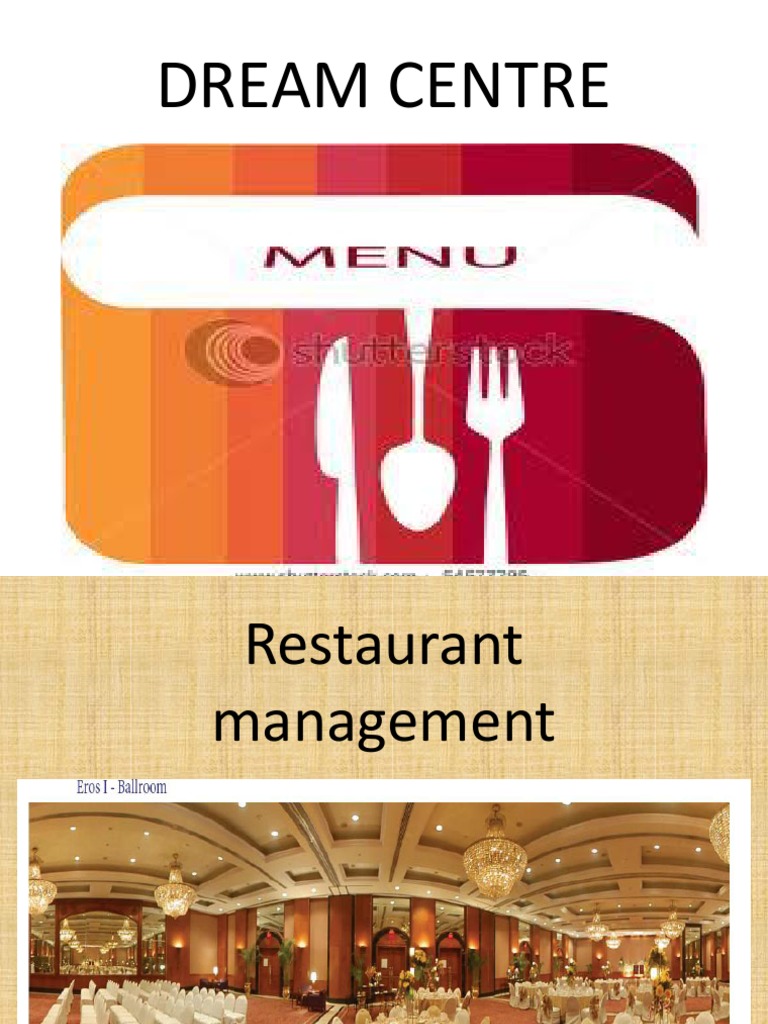 Restaurant Management | PDF | Foods | Menu