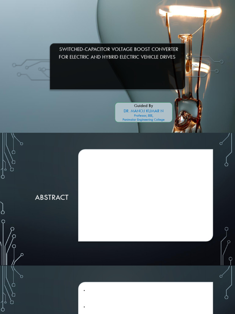 Zeroth Review | PDF | Electric Vehicle | Electrical Network