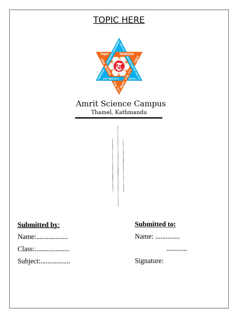 Lab report cover page - Copy | PDF