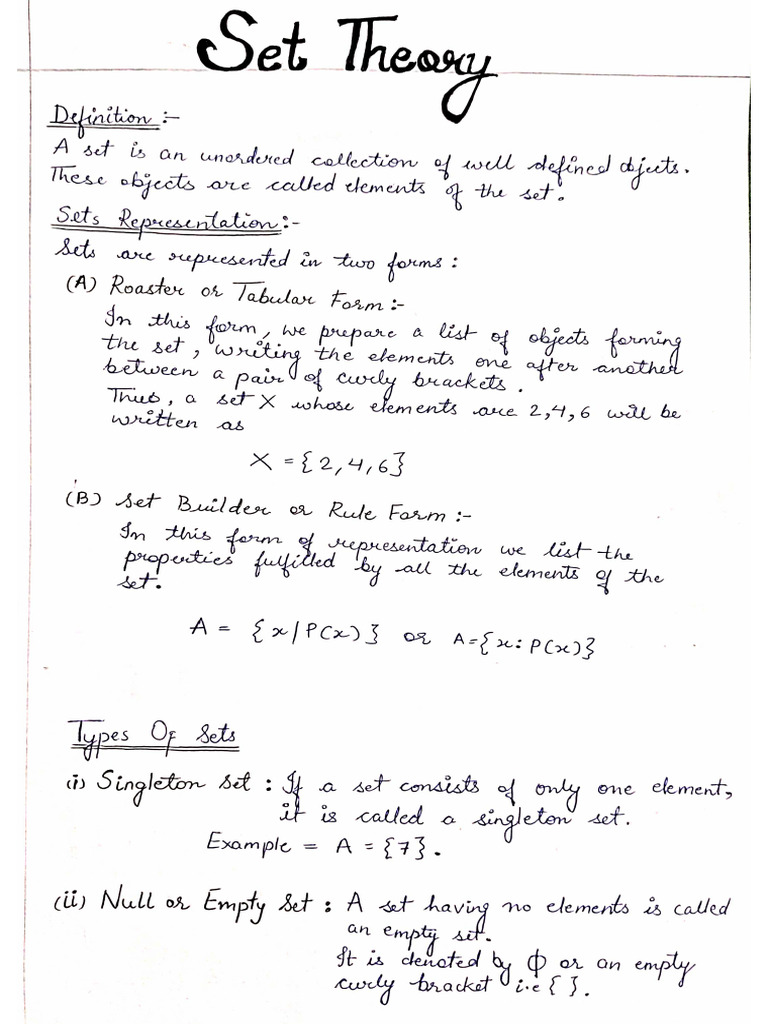 Maths Unit 1 | PDF