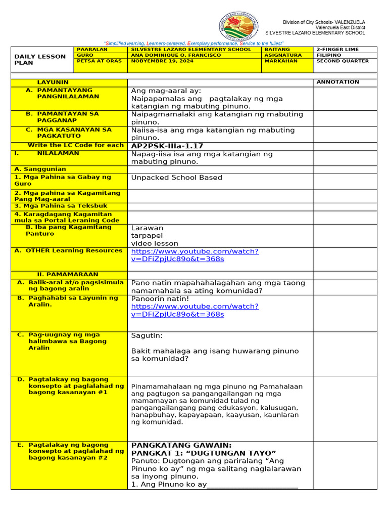 3rd Quarter COT | PDF
