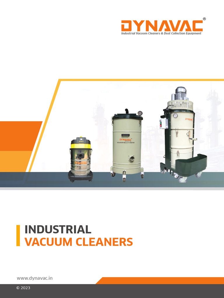Dynavac Industrial Vacuum Cleaners | PDF | Vacuum Cleaner ...