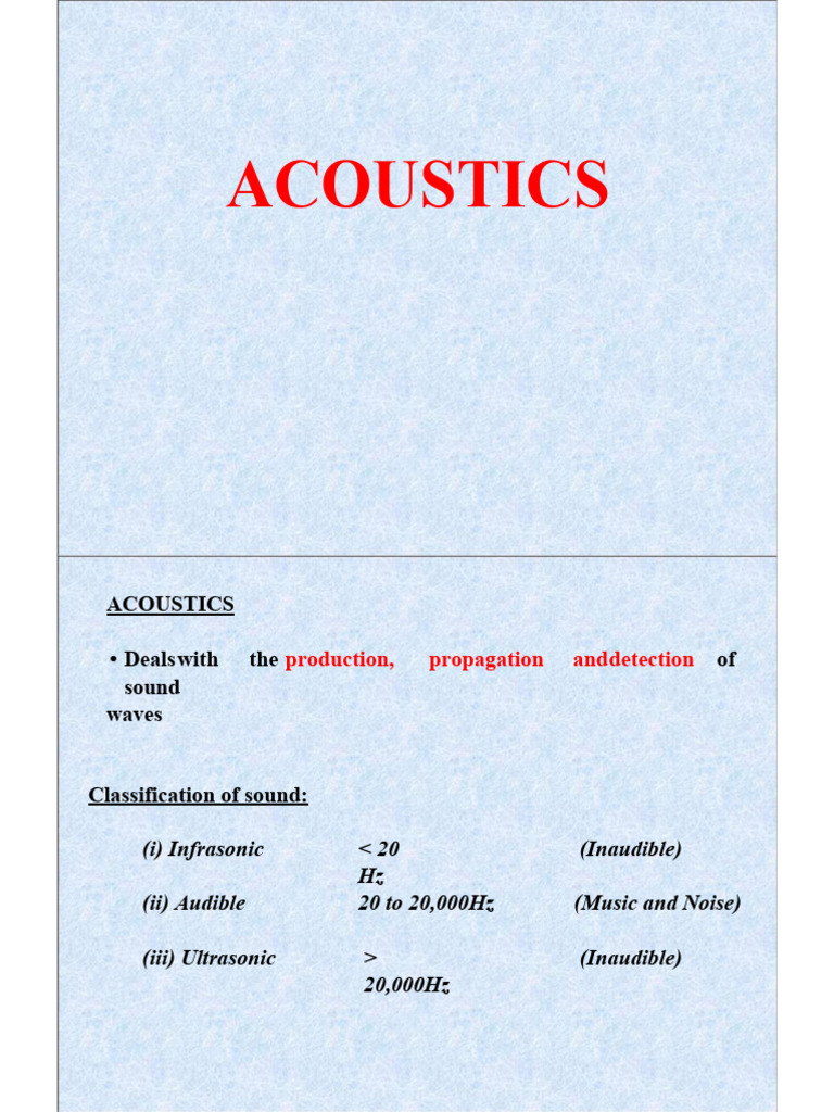 Acoustics and Building Design Guide | PDF | Decibel | Sound