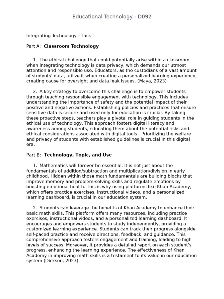 TASK 1 WITH NOTES | PDF | Educational Technology | Learning