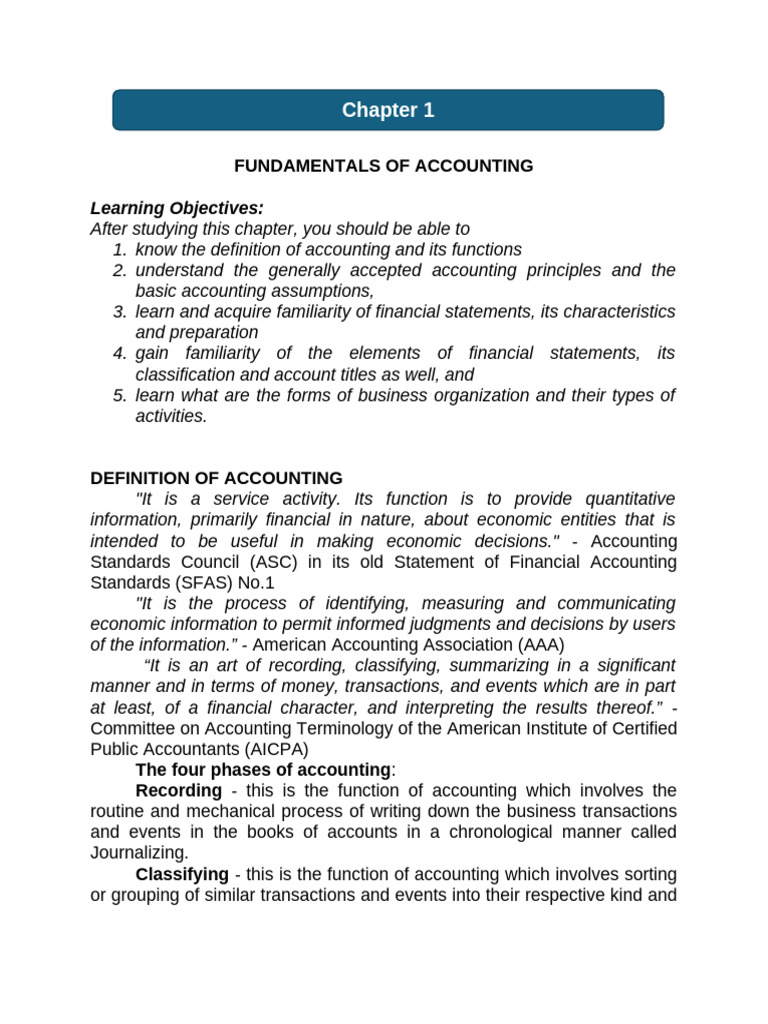MODULE CHAPTER-1 Unedited | PDF | Partnership | Expense