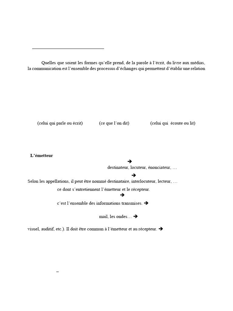 Fascicule 1ère-S2-PartI- ETUDIANTS 2025 | PDF | la communication ...